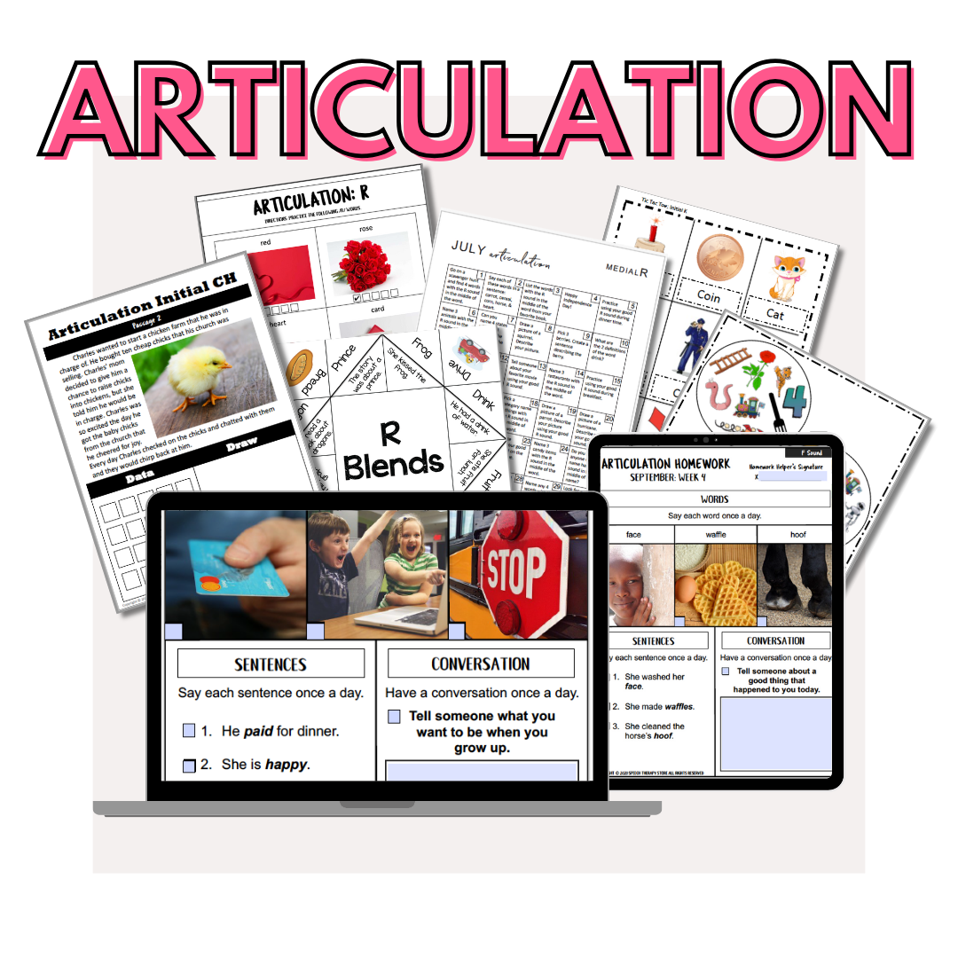 ARTICULATION – Speech Therapy Store