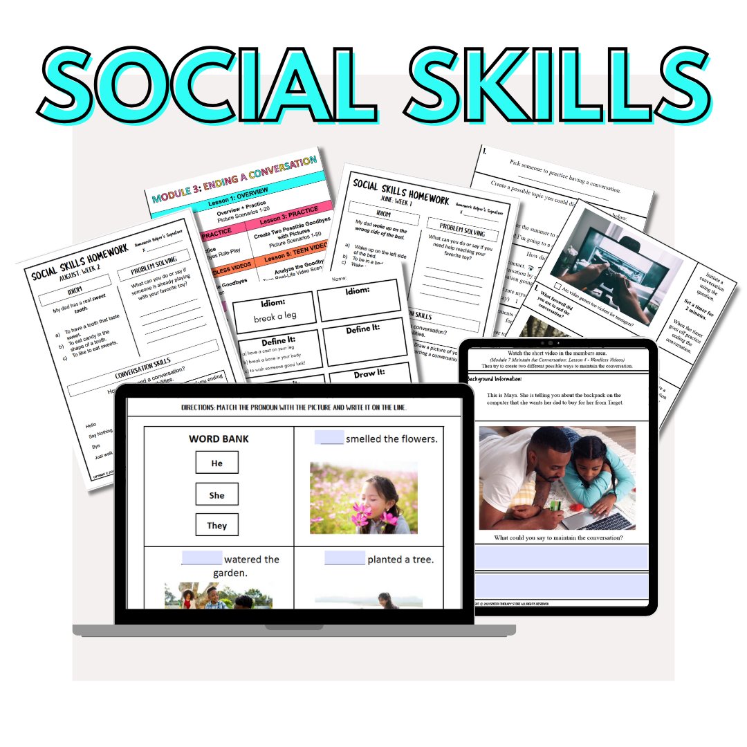 SOCIAL SKILLS – Speech Therapy Store