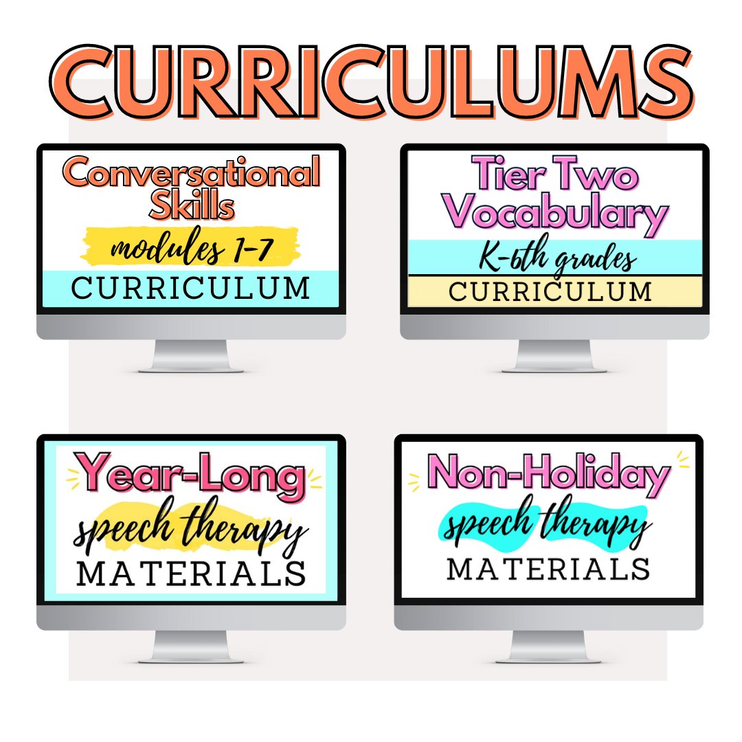 CURRICULUMS – Speech Therapy Store
