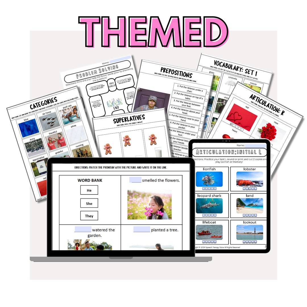 THEMED BUNDLES – Speech Therapy Store