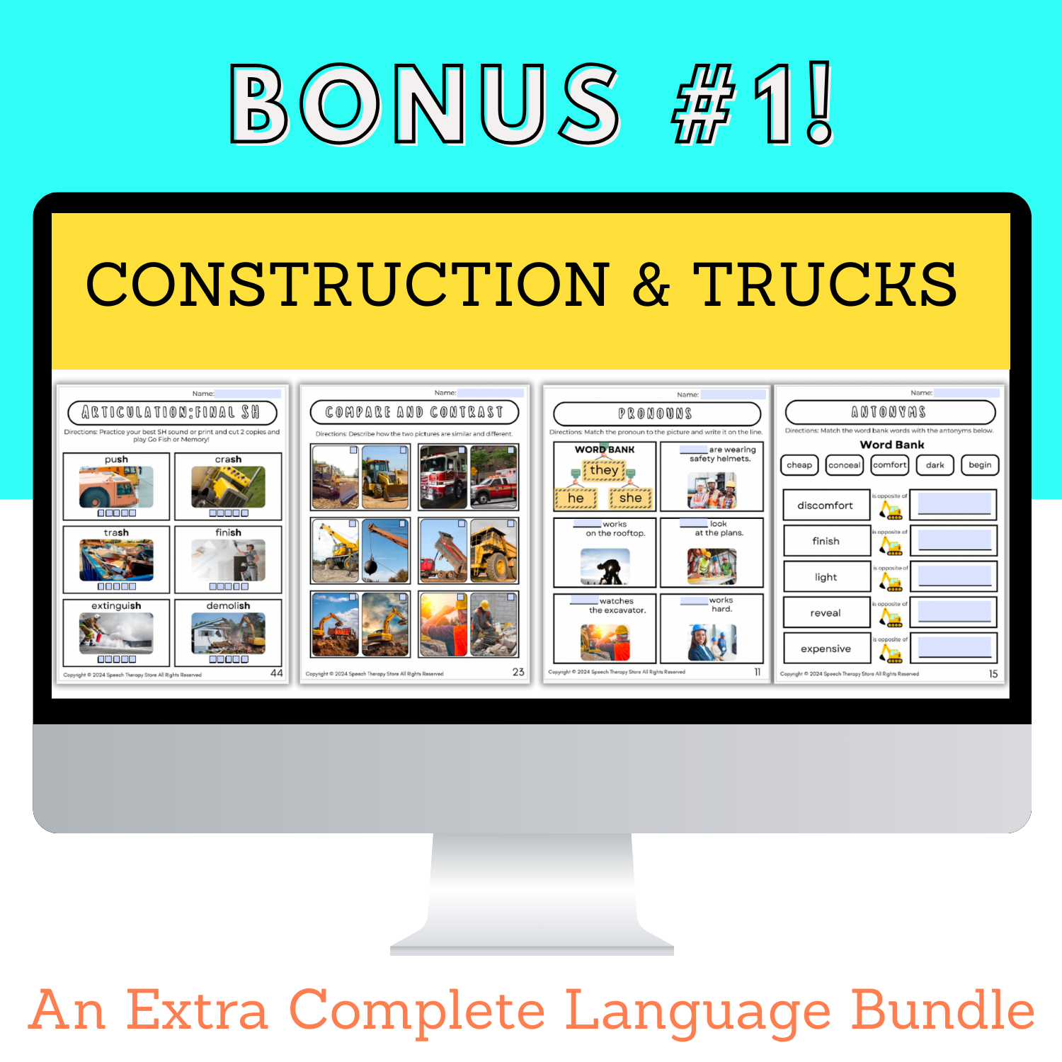 Best Themed Speech Therapy Activities SLP Materials – Speech Therapy Store