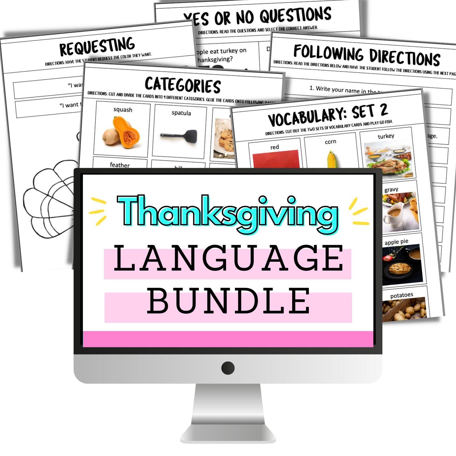 Thanksgiving Language Bundle – Speech Therapy Store