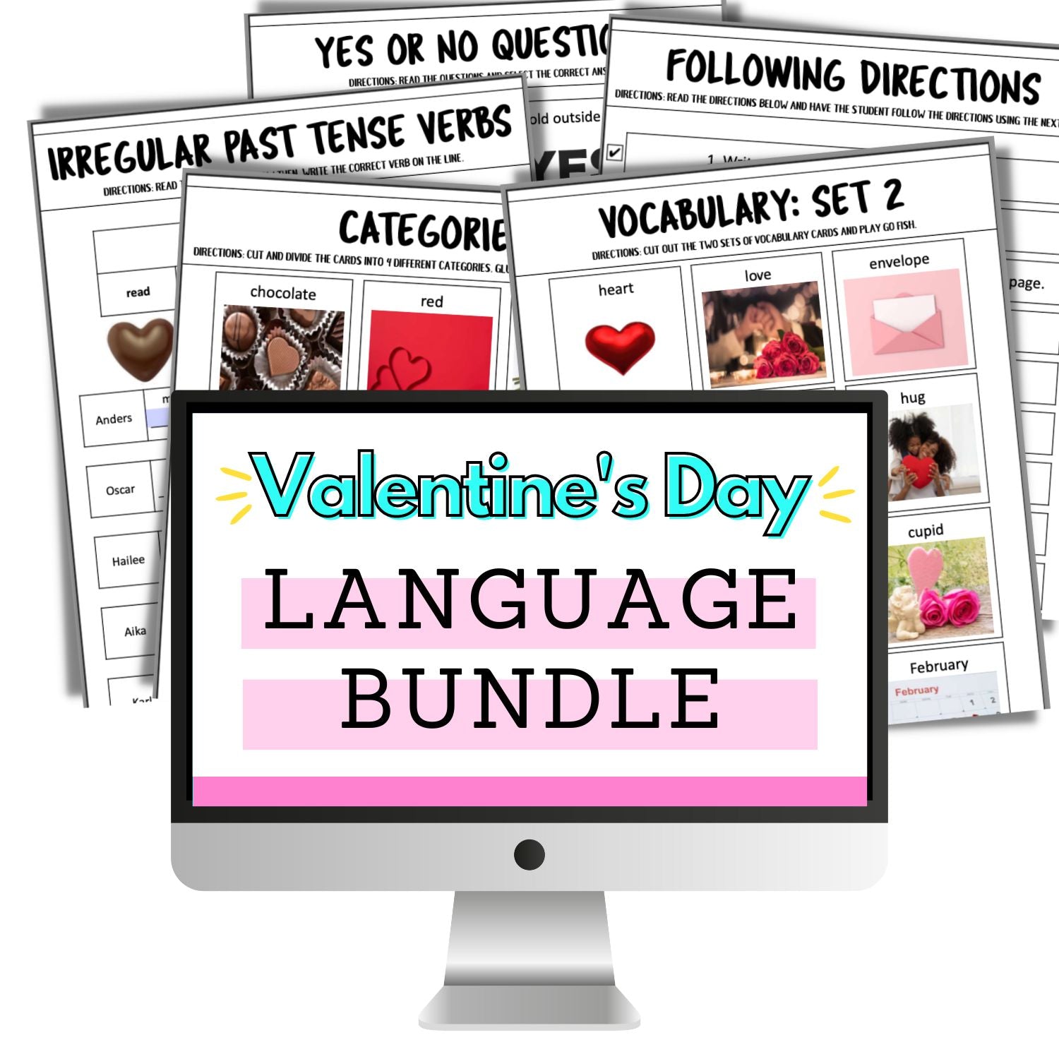 Valentine's Day Language Bundle – Speech Therapy Store