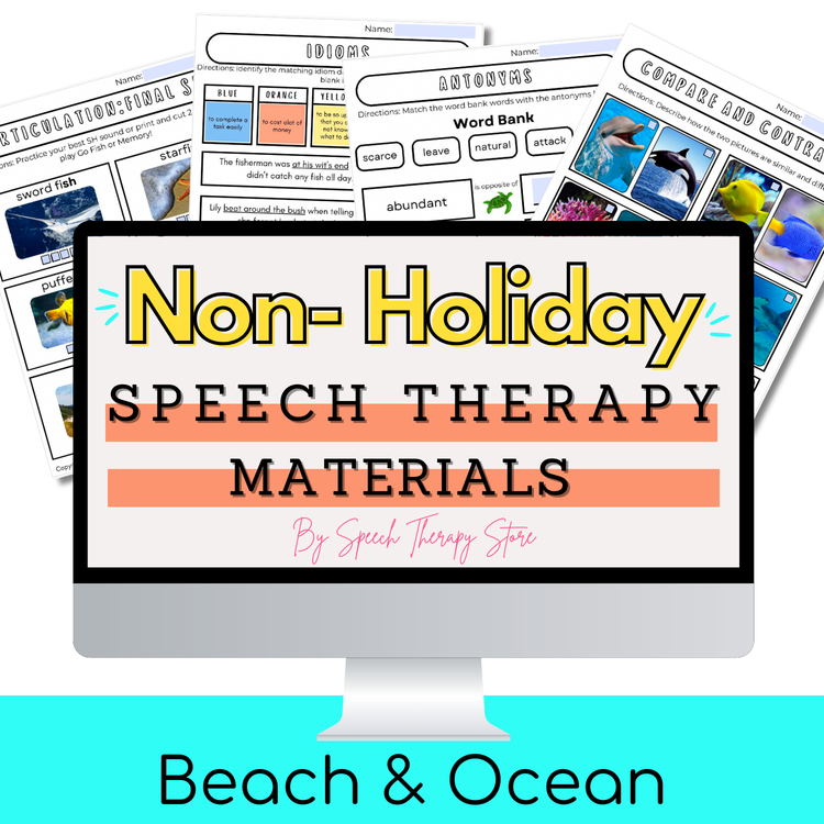 Beach & Ocean Bundle – Speech Therapy Store