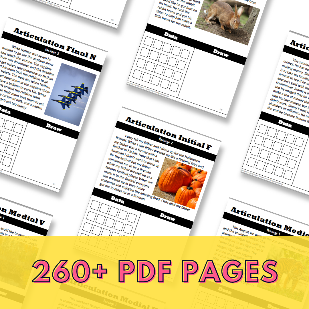 Articulation Reading Passages and Conversation – Speech Therapy Store