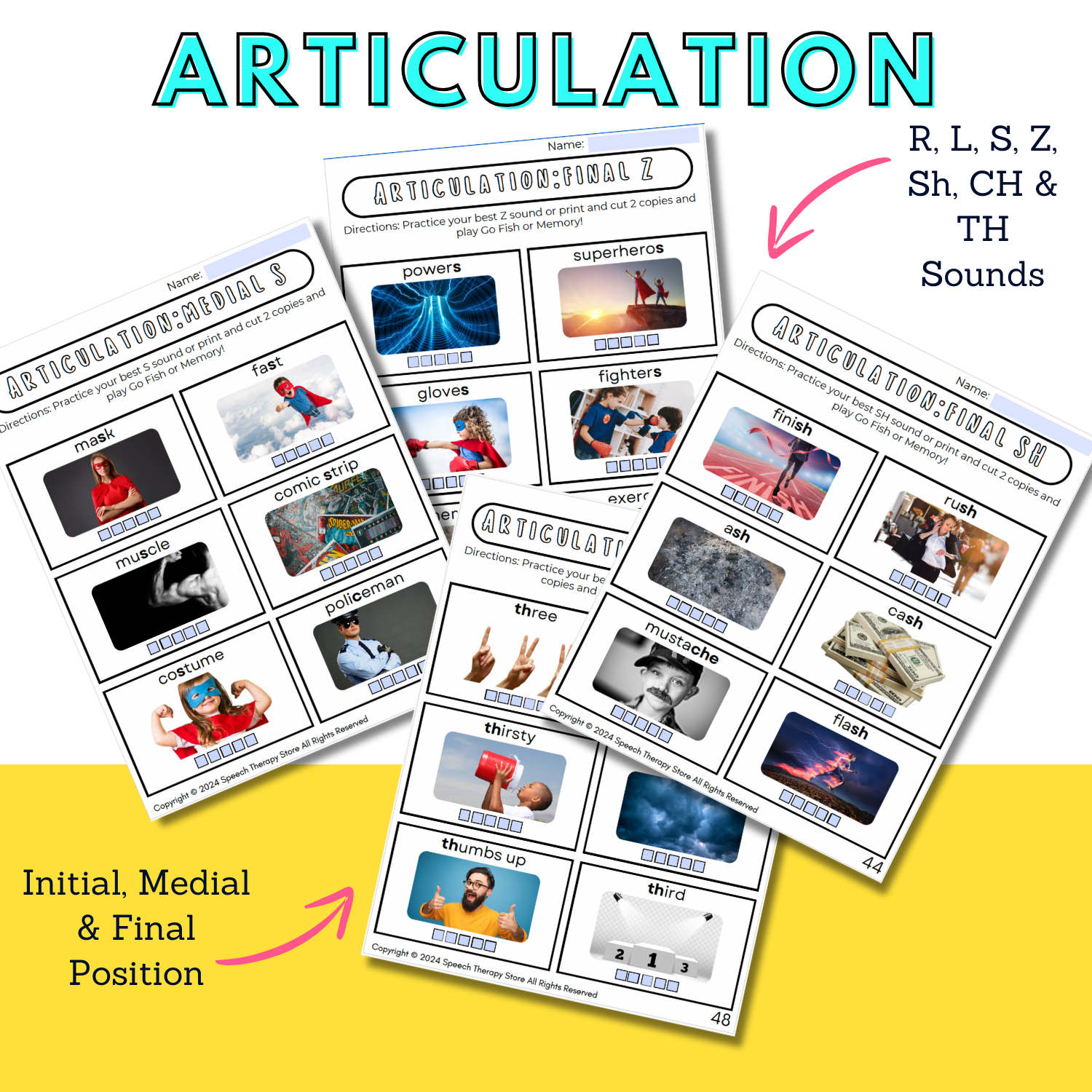 Super Hero Bundle – Speech Therapy Store