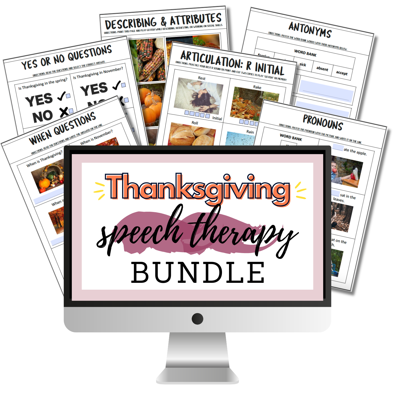 Thanksgiving Bundle – Speech Therapy Store