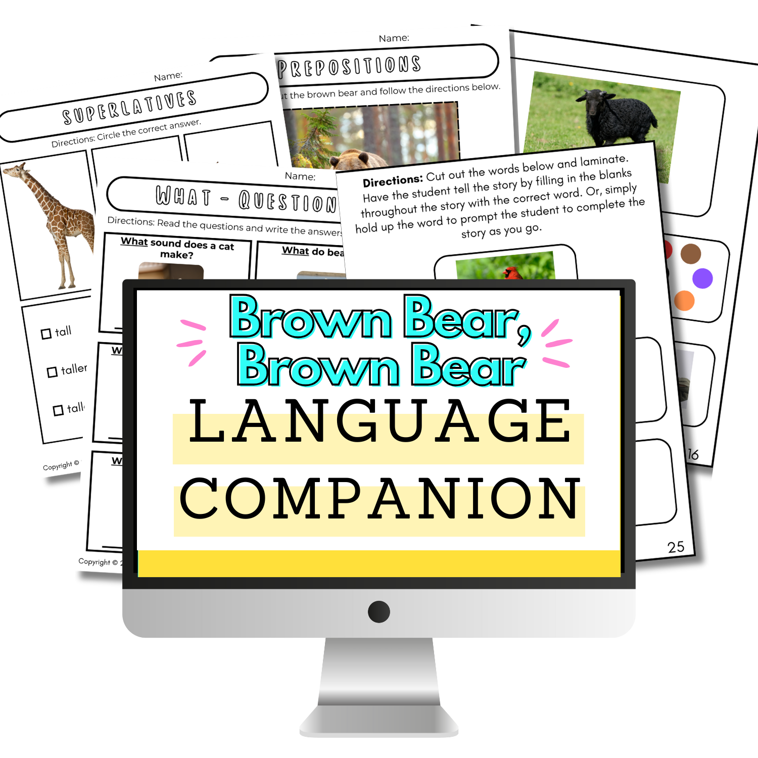 Brown Bear, Brown Bear Language Companion – Speech Therapy Store