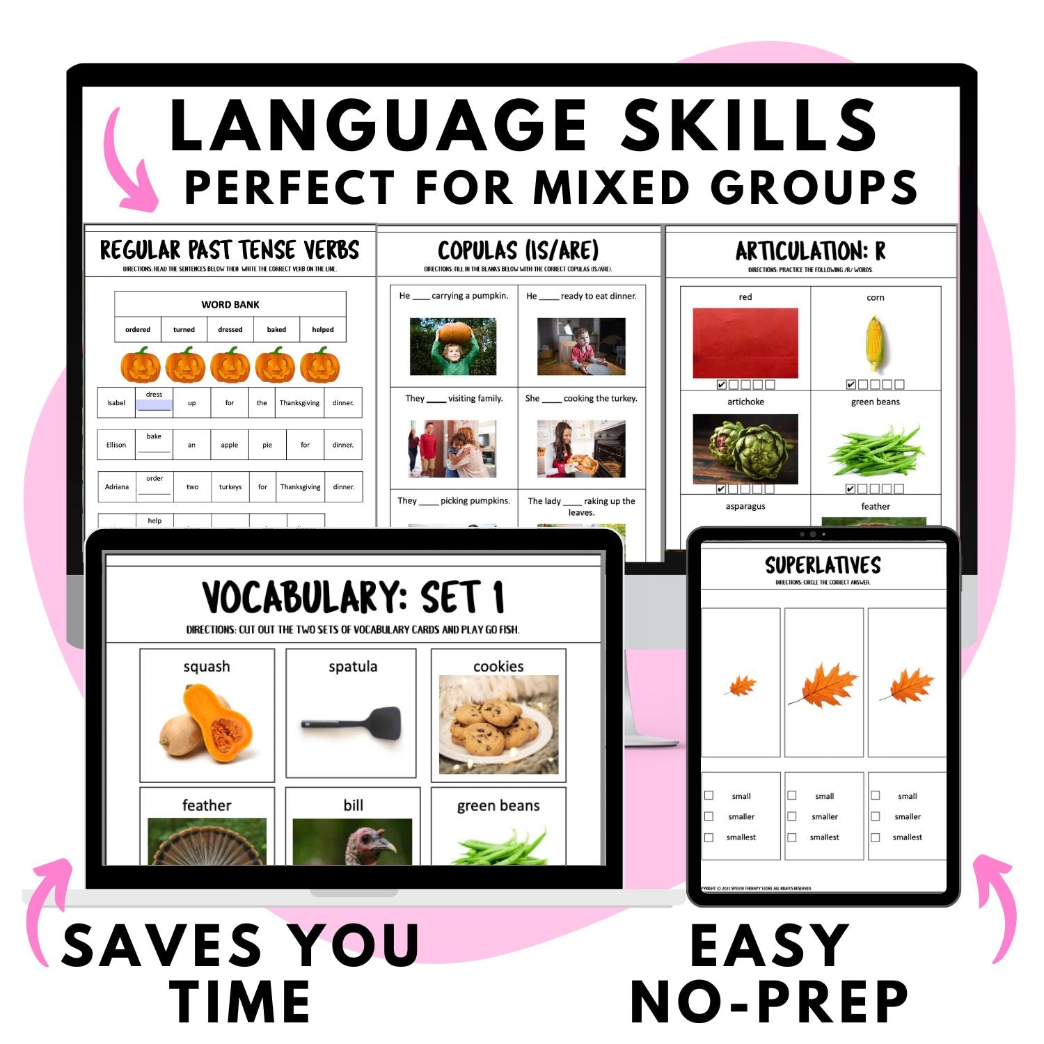 Thanksgiving Language Bundle – Speech Therapy Store