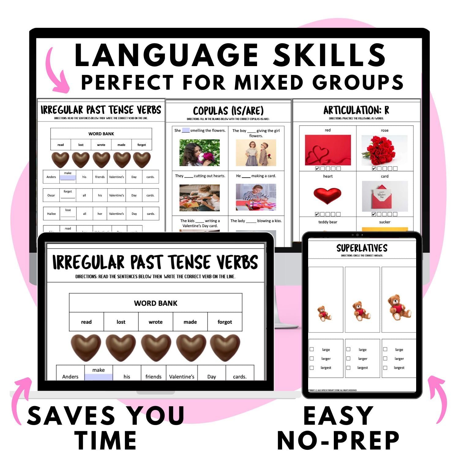 Valentine's Day Language Bundle – Speech Therapy Store