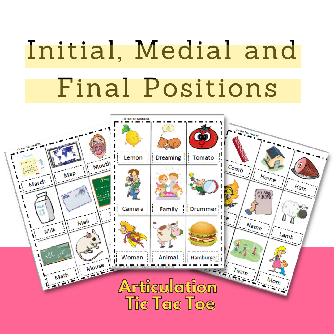 Articulation "Tic Tac Toe" ALL SOUNDS – Speech Therapy Store