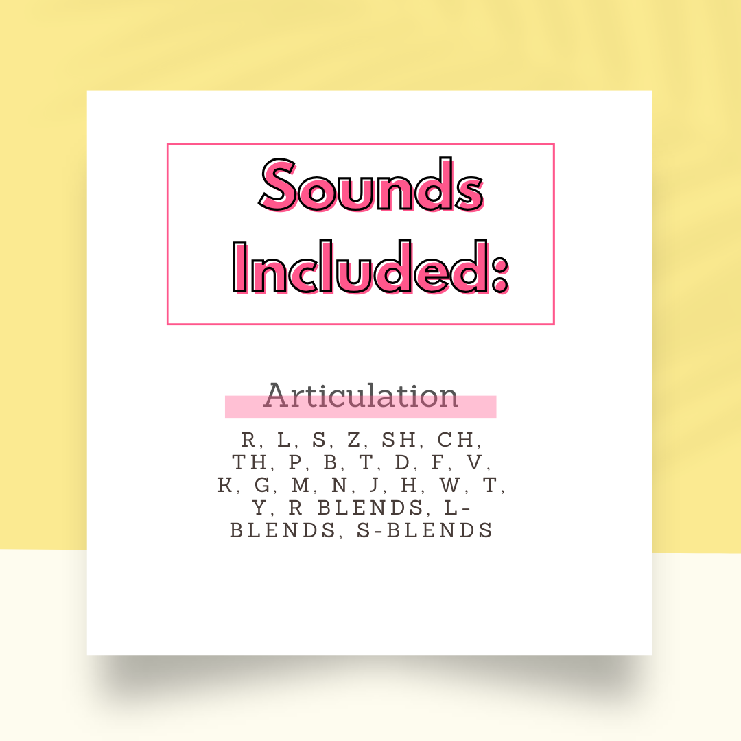 Language and Articulation Baseline Data Bundled – Speech Therapy Store