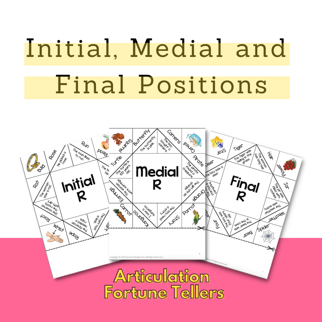 Articulation Fortune Teller Origami – Speech Therapy Store