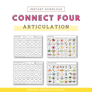 Articulation Connect Four – Speech Therapy Store