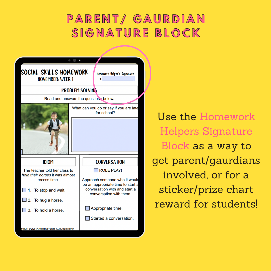 10 Month Speech Therapy Homework Bundle: Articulation, Language, and S ...