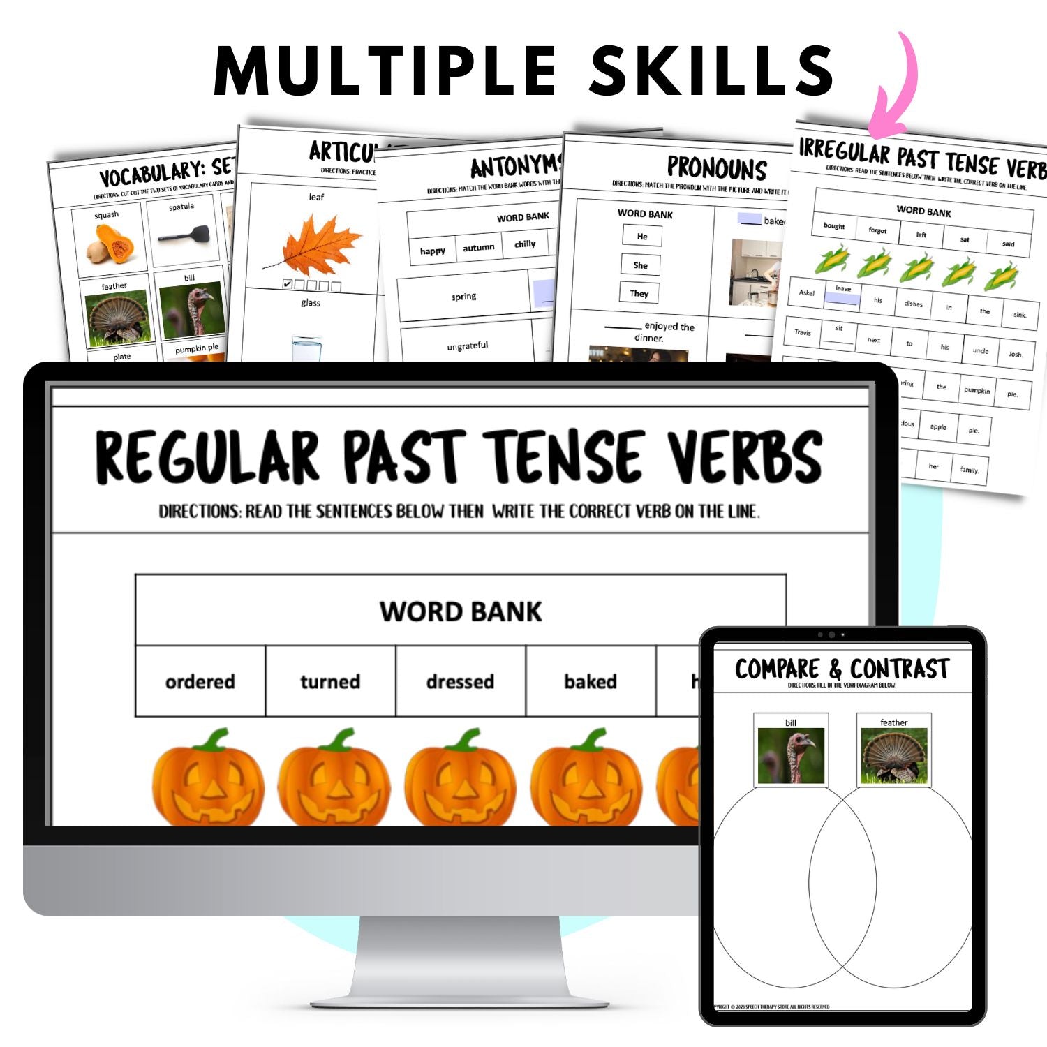 Thanksgiving Language Bundle – Speech Therapy Store