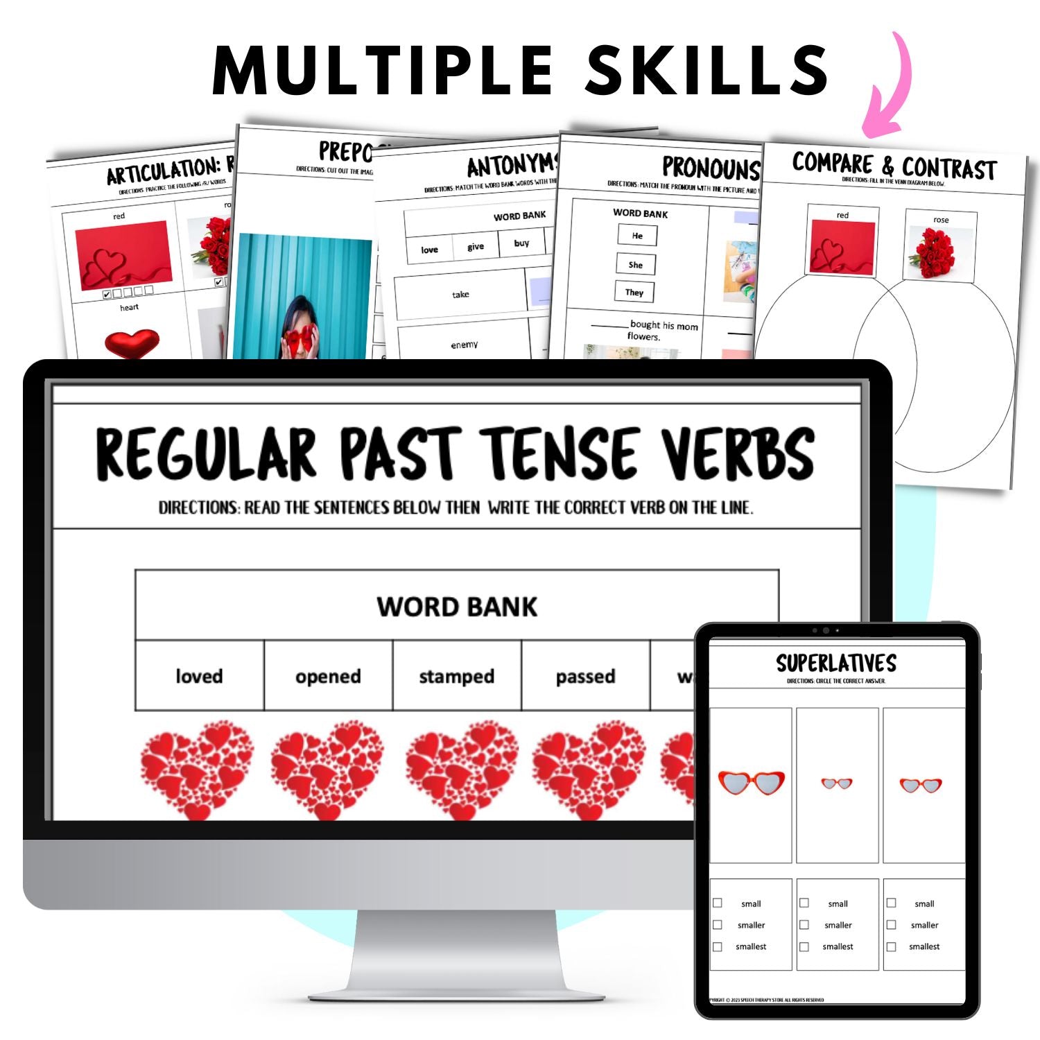 Valentine's Day Language Bundle – Speech Therapy Store