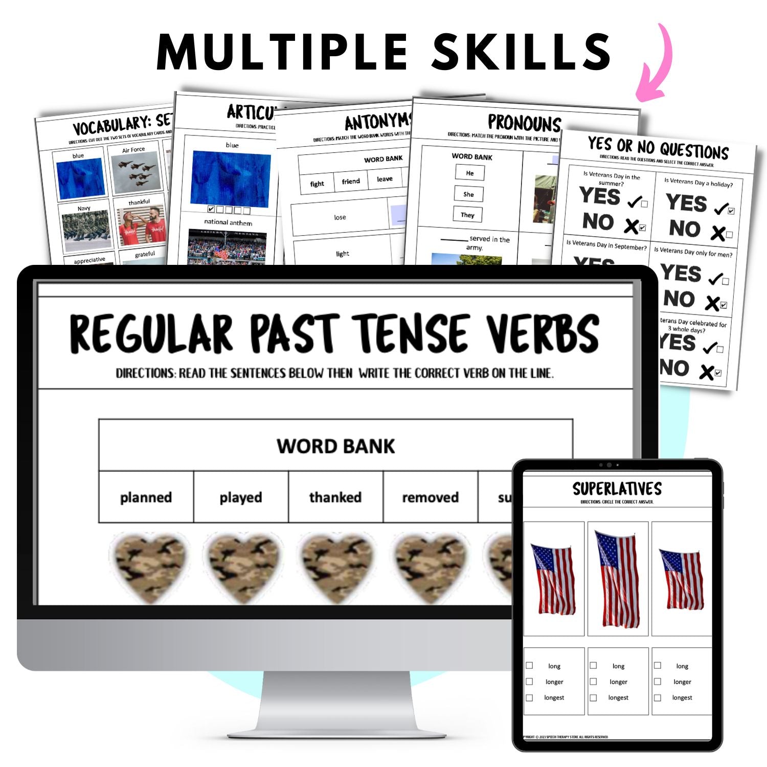 Veterans Day Language Bundle – Speech Therapy Store