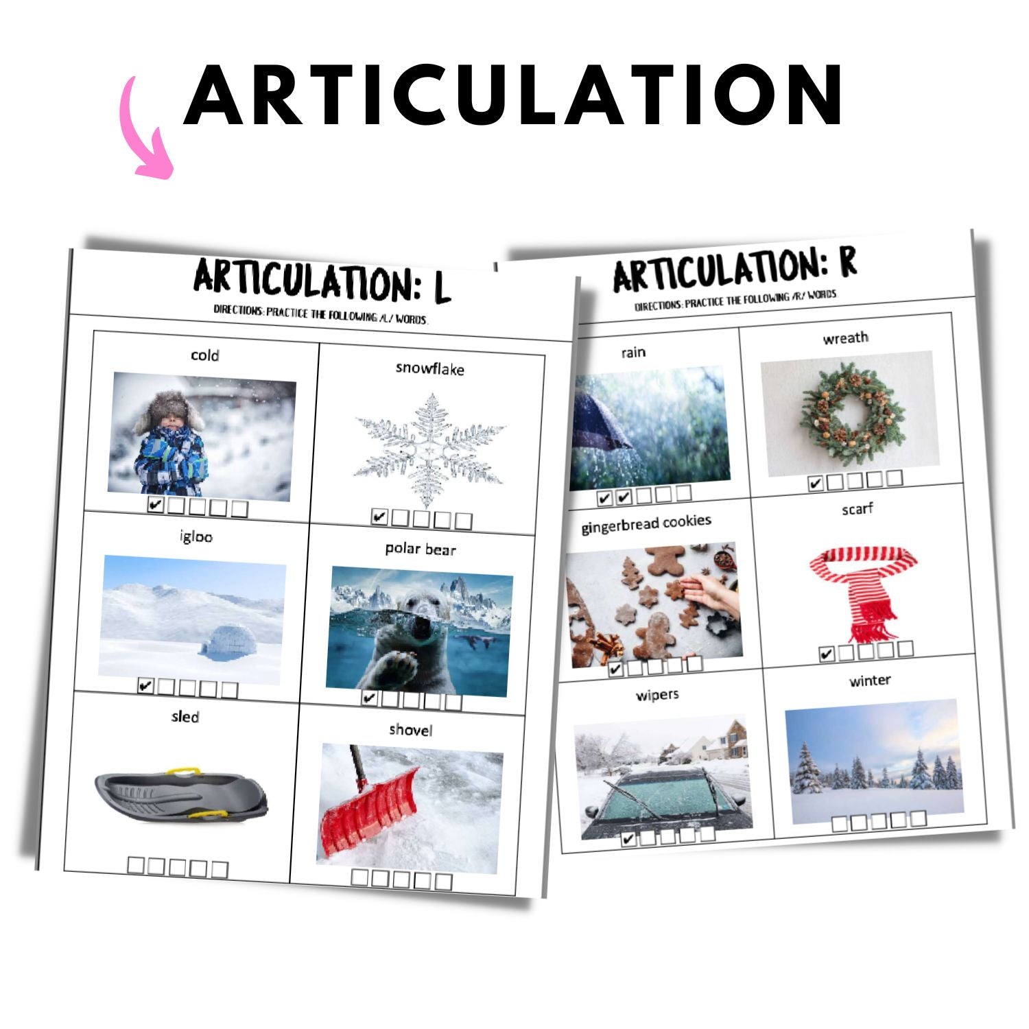 Fun Easy Speech Therapy Language Winter Activities – Speech Therapy Store