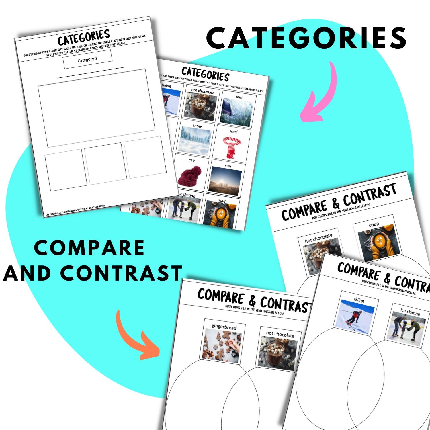 Fun Easy Speech Therapy Language Winter Activities – Speech Therapy Store