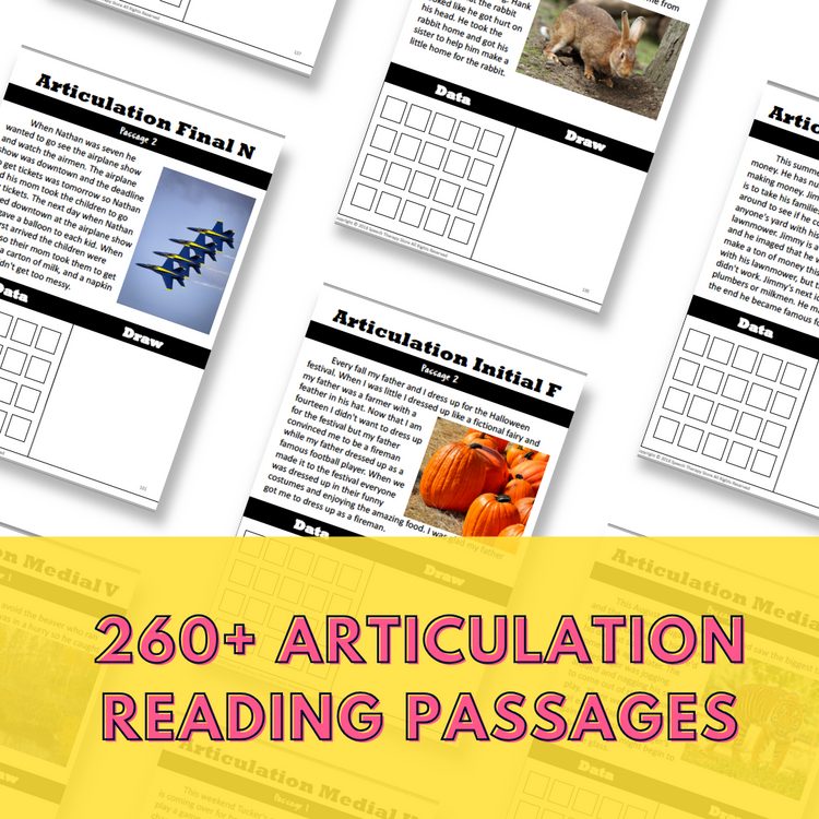 Articulation Reading Passages and Conversation – Speech Therapy Store