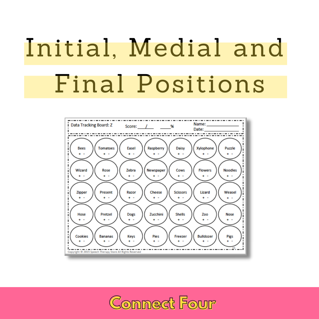 Articulation Connect Four – Speech Therapy Store