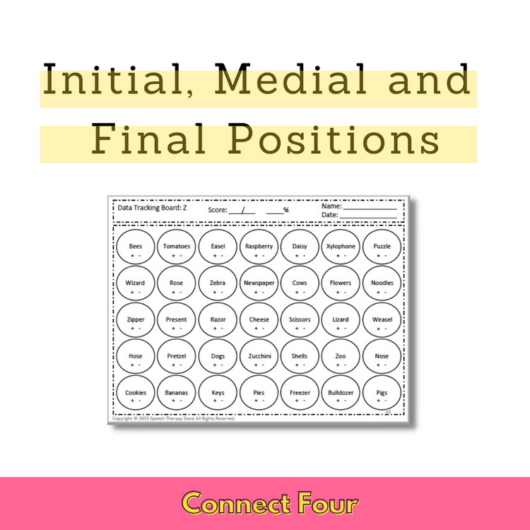 Articulation Connect Four – Speech Therapy Store