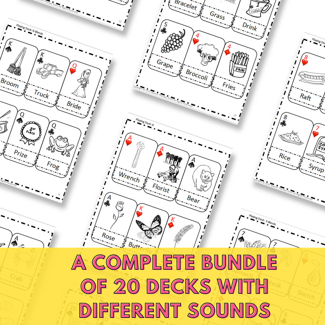 Articulation Coloring Card Decks – Speech Therapy Store