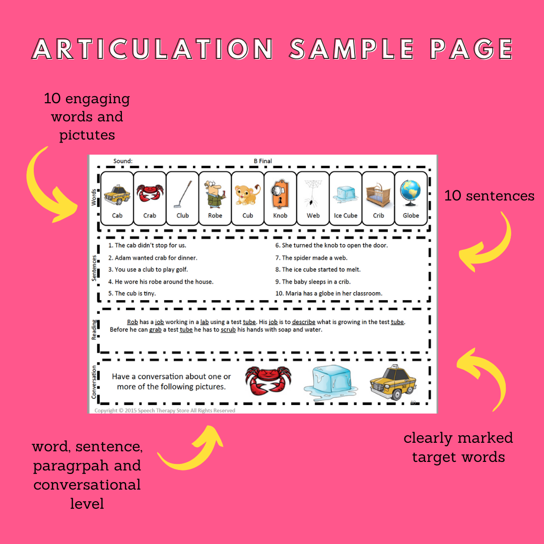 Articulation and Language Baseline Data Bundled – Speech Therapy Store