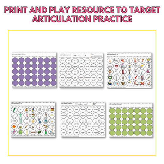Articulation Connect Four – Speech Therapy Store