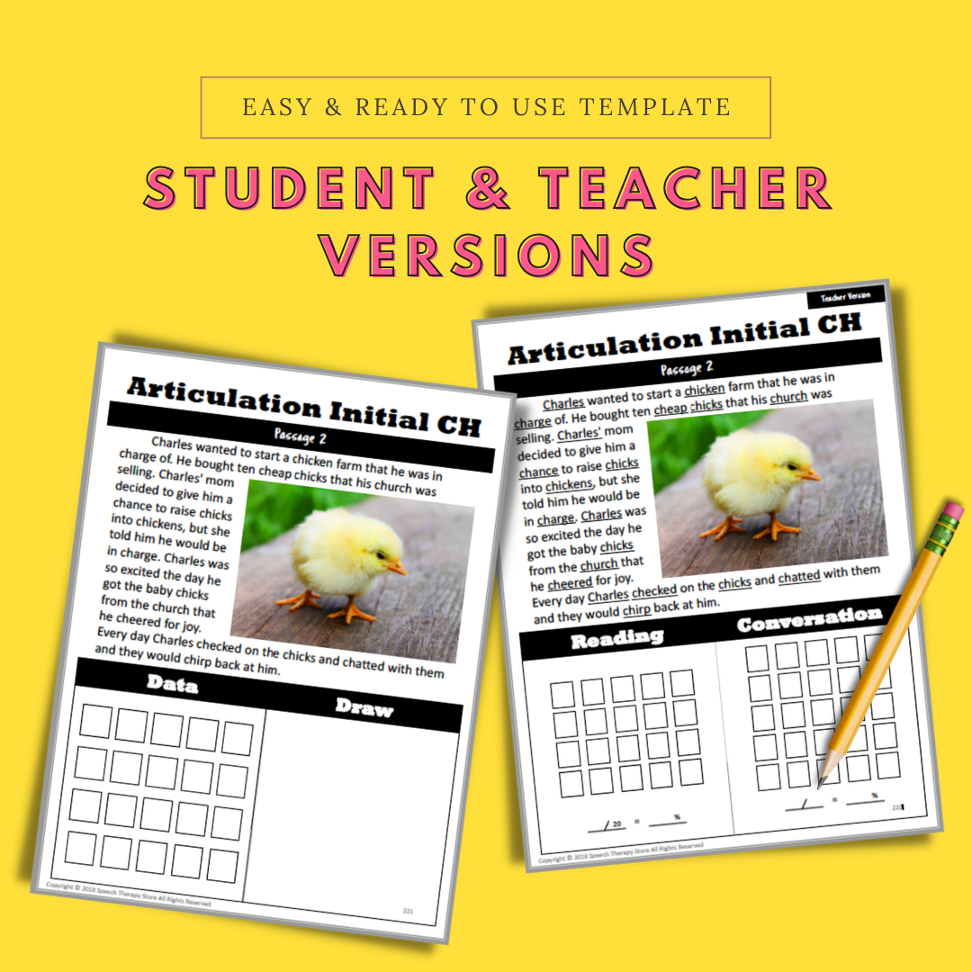 Articulation Reading Passages and Conversation – Speech Therapy Store