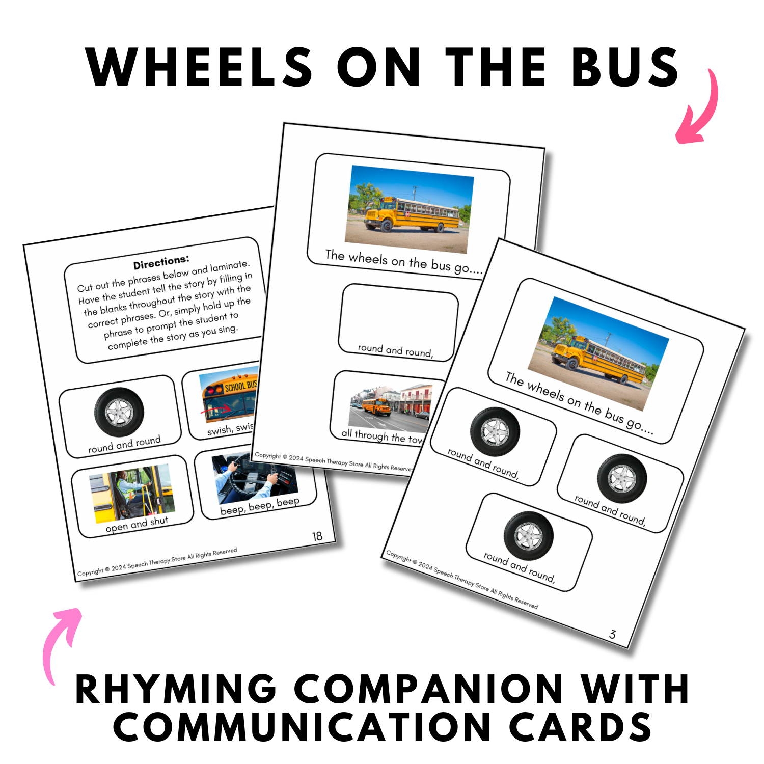Wheels on the Bus Language Companion – Speech Therapy Store