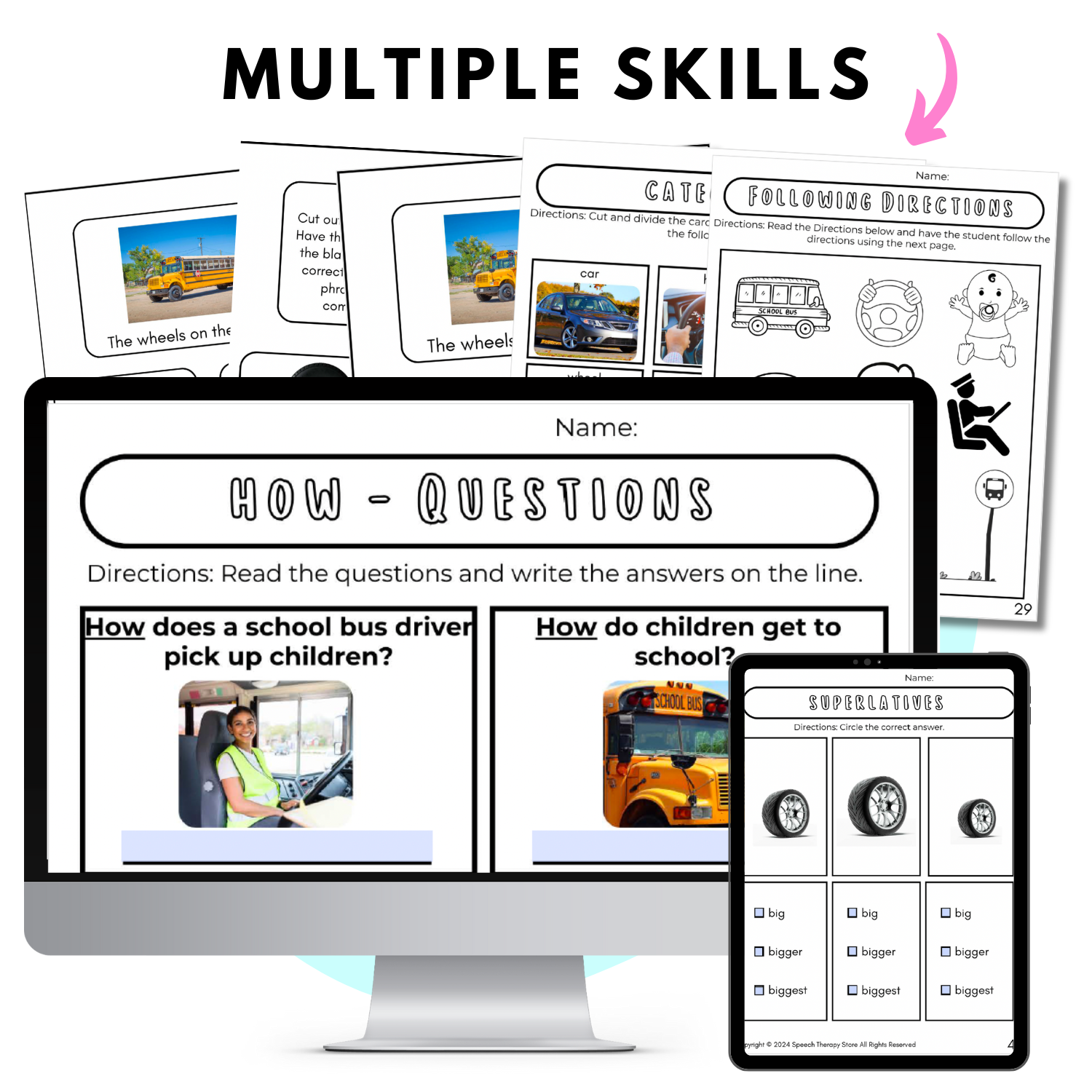 Wheels on the Bus Language Companion – Speech Therapy Store