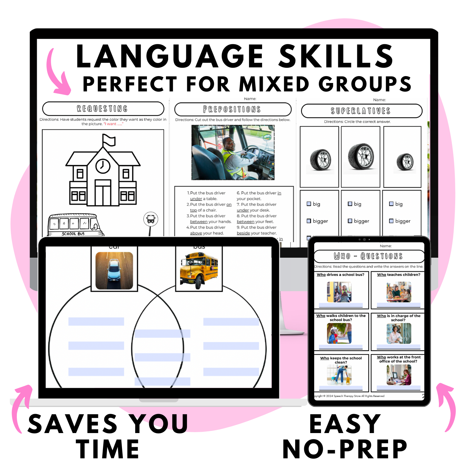 Wheels on the Bus Language Companion – Speech Therapy Store