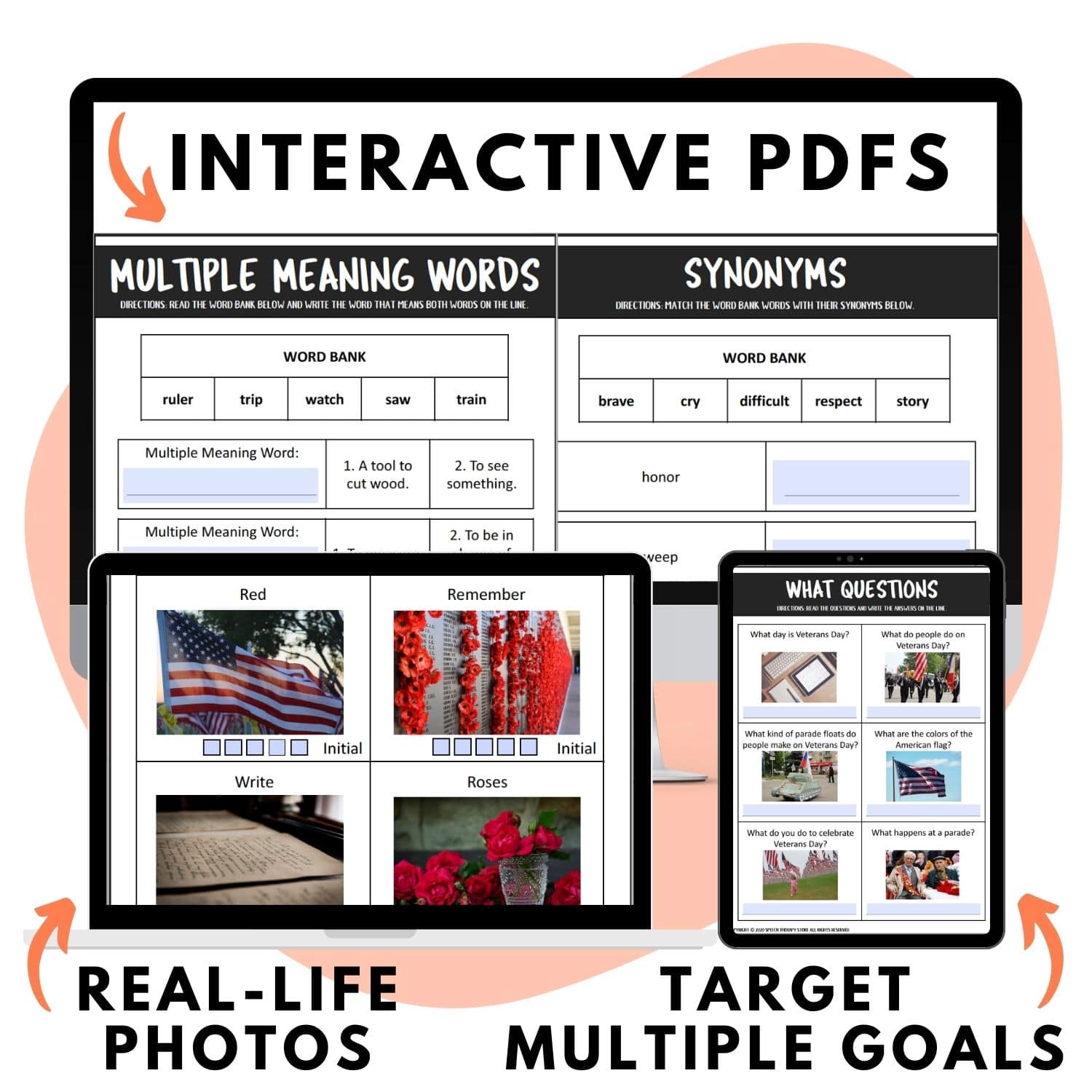 Speech Therapy Veteran's Day Bundle – Speech Therapy Store