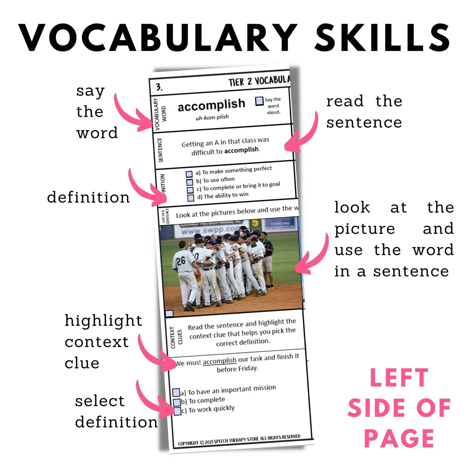 Tier 2 Words Speech Therapy - 5th Grade – Speech Therapy Store